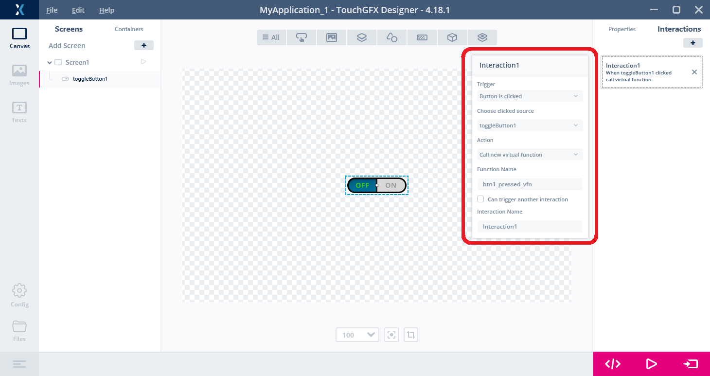 Adding a C callback to ToughGFX Events - PCB Artists